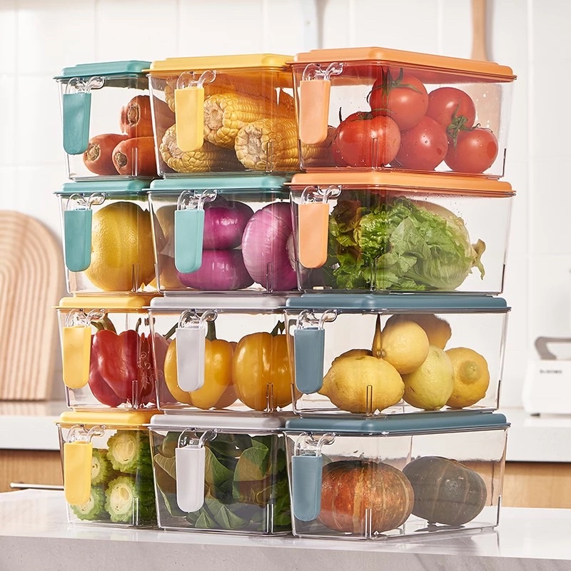 AIRTIGHT FRIDGE FOOD ORGANIZER WITH LID | Shopee Philippines
