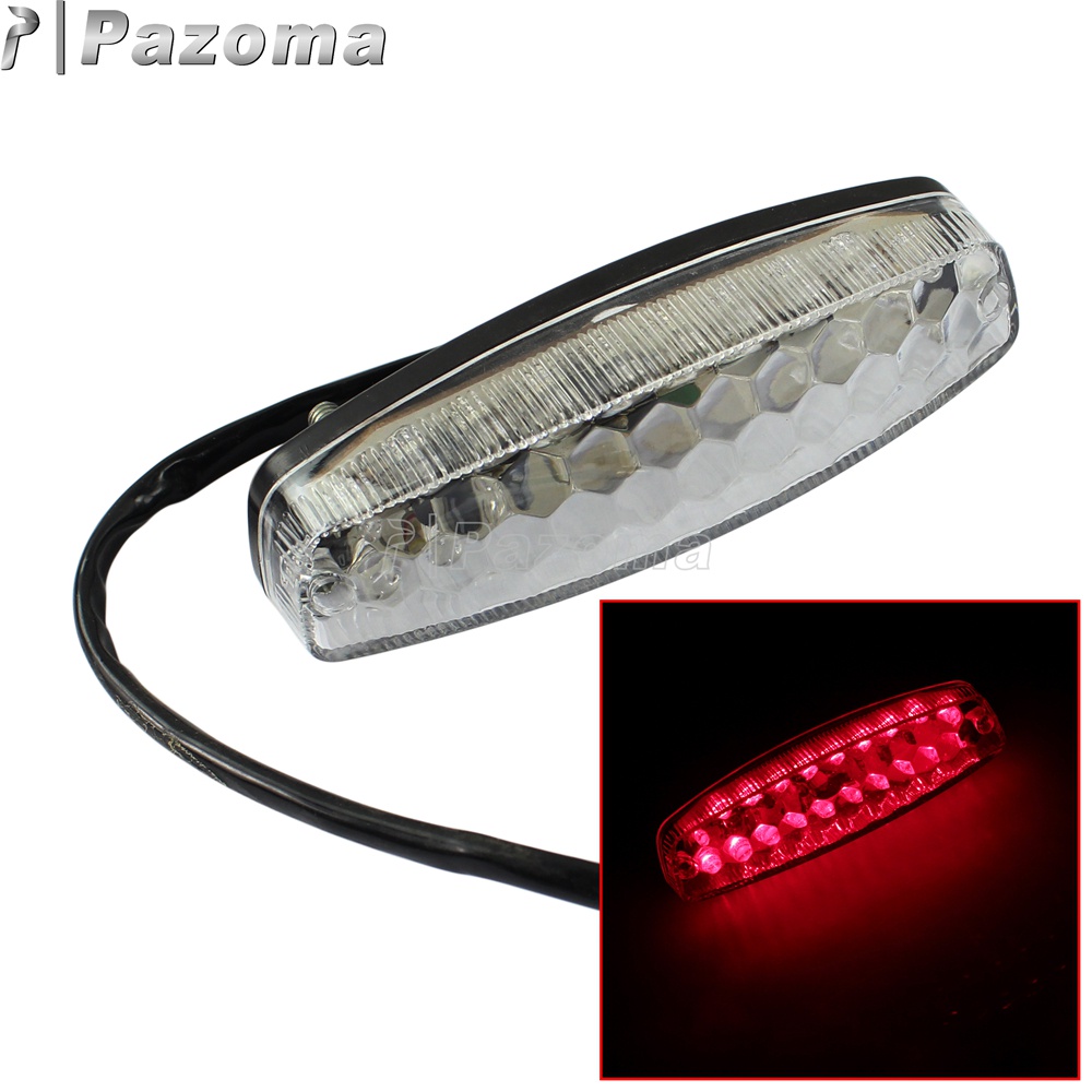 Motorcross 12 Volt Led Tail Light Integrated Motorbike Scooter Brake ...