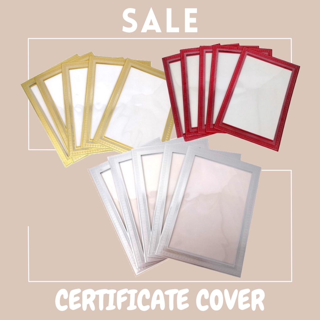 SIJIL CERTIFICATE FILE HOLDER A4 SIZE WITH PVC COVER [GOLD/ SILVER/ RED ...