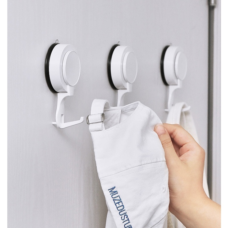⚡【Ready Stock】Punch-Free Seamless Adhesive Sucker Hook Wall Hanging ...