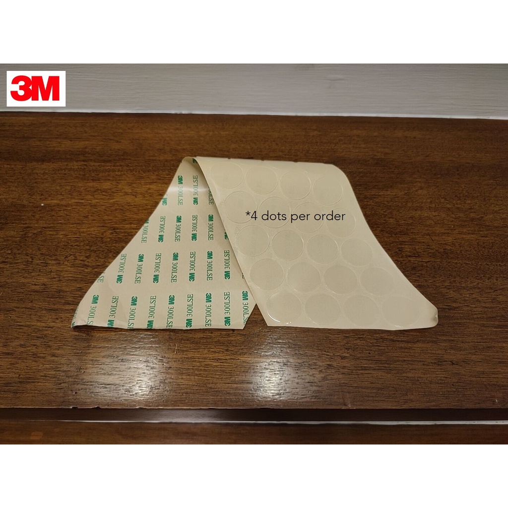 3M Silicone Rubber Clear Bike Skin Dots Contact Point Protector ...