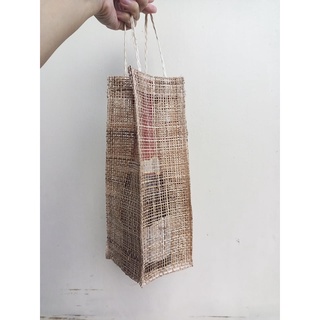 Wine Bag Abaca Jute Sinamay Burlap Made native bag abaca sinamay wine ...