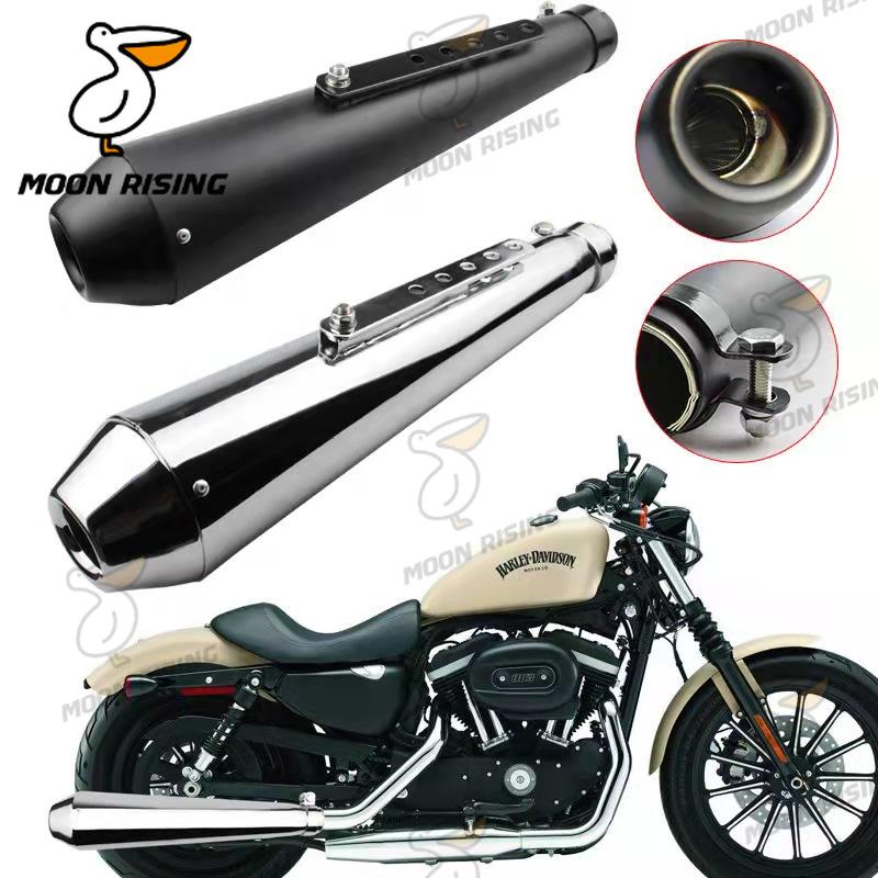 CLASSIC MUFFLER EXHAUST PIPE RETRO PIPE BULLET PIPE 38MM/ 40MM/ 43MM ...