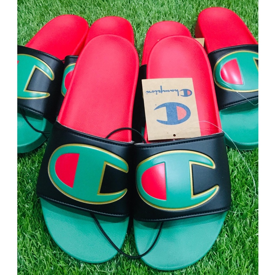 *CHAMPION* MEN'S IPO SPLIT SLIDES/SANDALS - RASTA MULTI (NO BOX ...