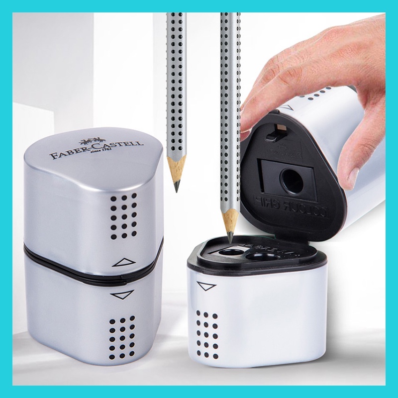 Faber Castell 3 Holes Pencil Sharpener Machine Students Cutting ...