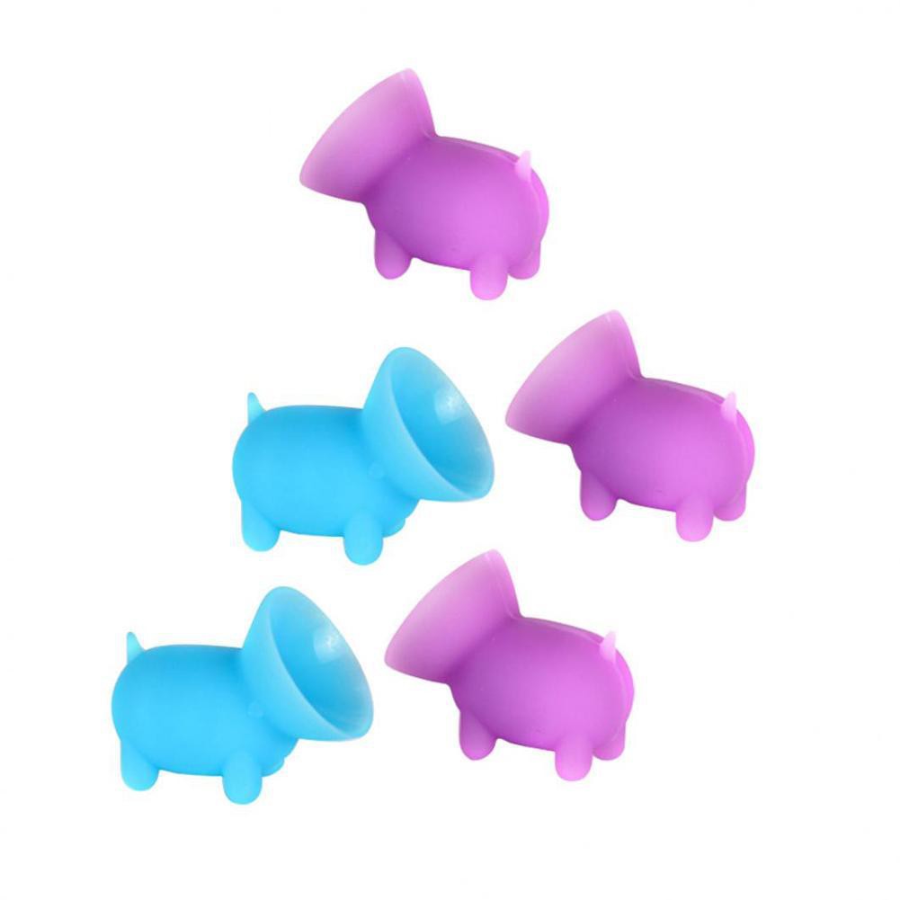 Cartoon pig bracket silica Lovely Mini Portable Pig Suction Mobile ...