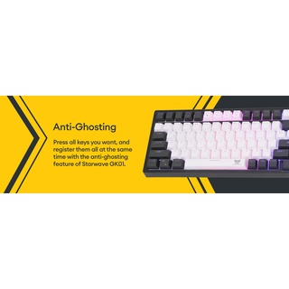 EasyPC | STARWAVE SW-GK01 Gaming Keyboard | RGB Backlit | 94 Keys ...
