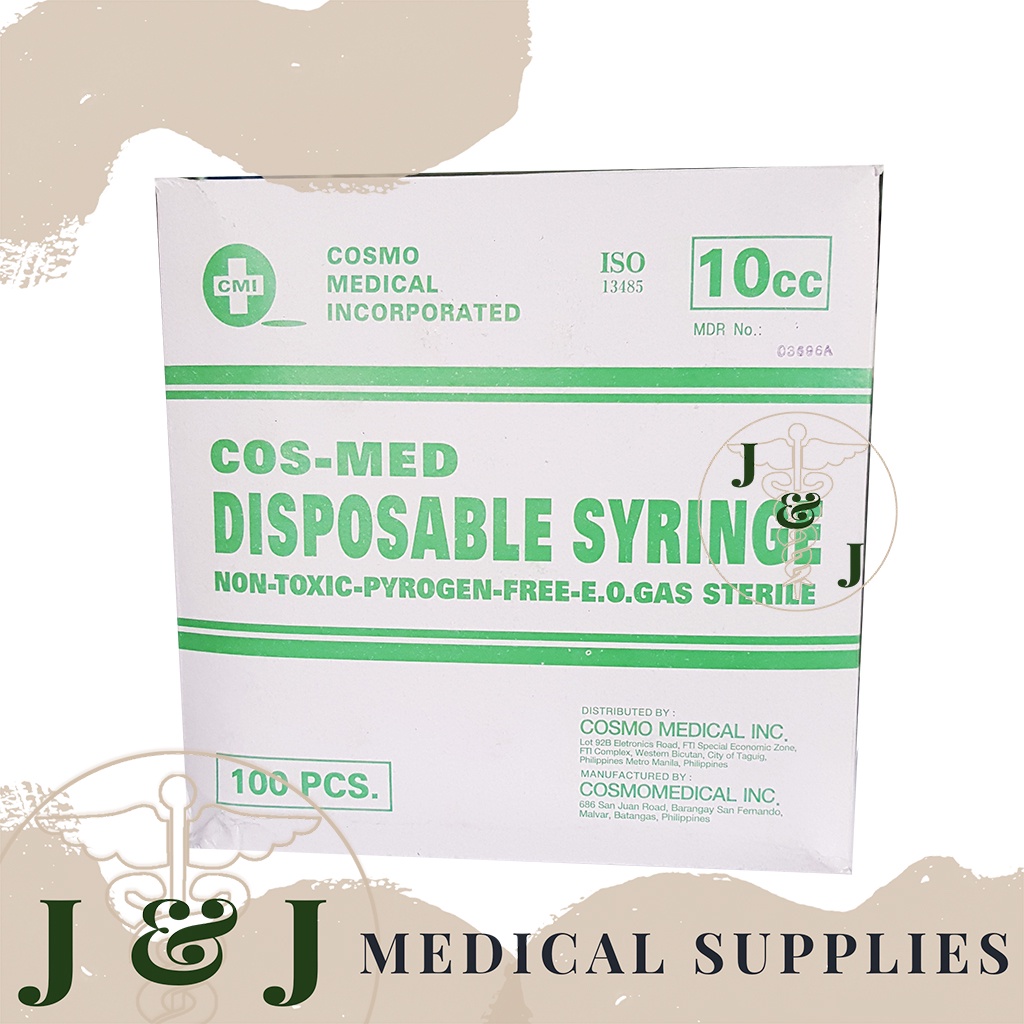 COSMED Syringe 10cc, 20cc, 30cc, 50cc (1 BOX) | Shopee Philippines