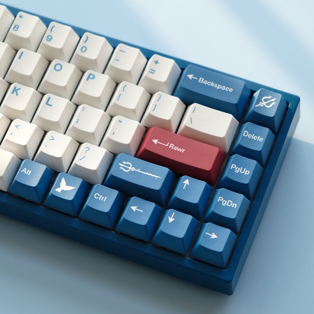 Cherry Profile PBT keycap Full Set 141 Keys Dye Sublimation ANSI Layout ...