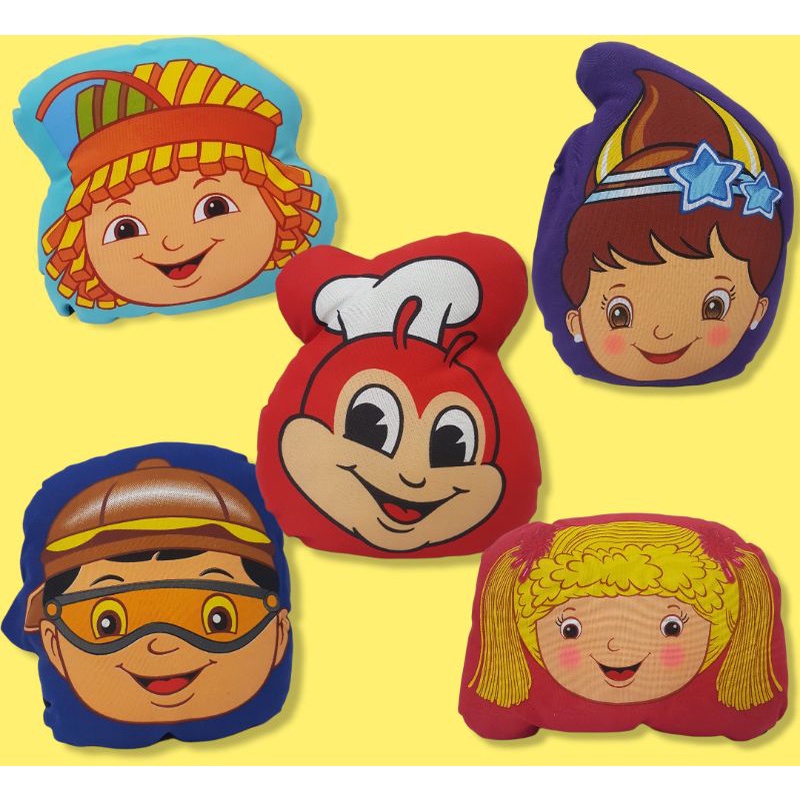 Jollibee Pillows - Jollibee / Hetty / Twirlie / Popo / Yum - Small ...