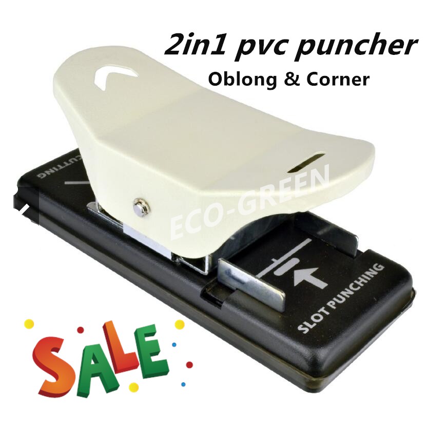 2in1 pvc puncher Oblong & Corner Puncher - Metal | Shopee Philippines