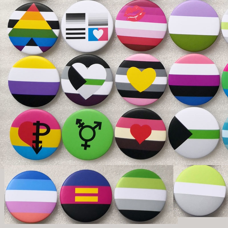 Transgender Pride Rainbow Lgbt Gay Intersex Asexual Pride Lapel Pins