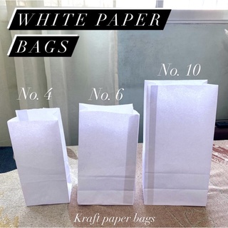Sizes #16-45 Kraft Brown Paper Bag / Brown Supot 100pcs per Pack White ...