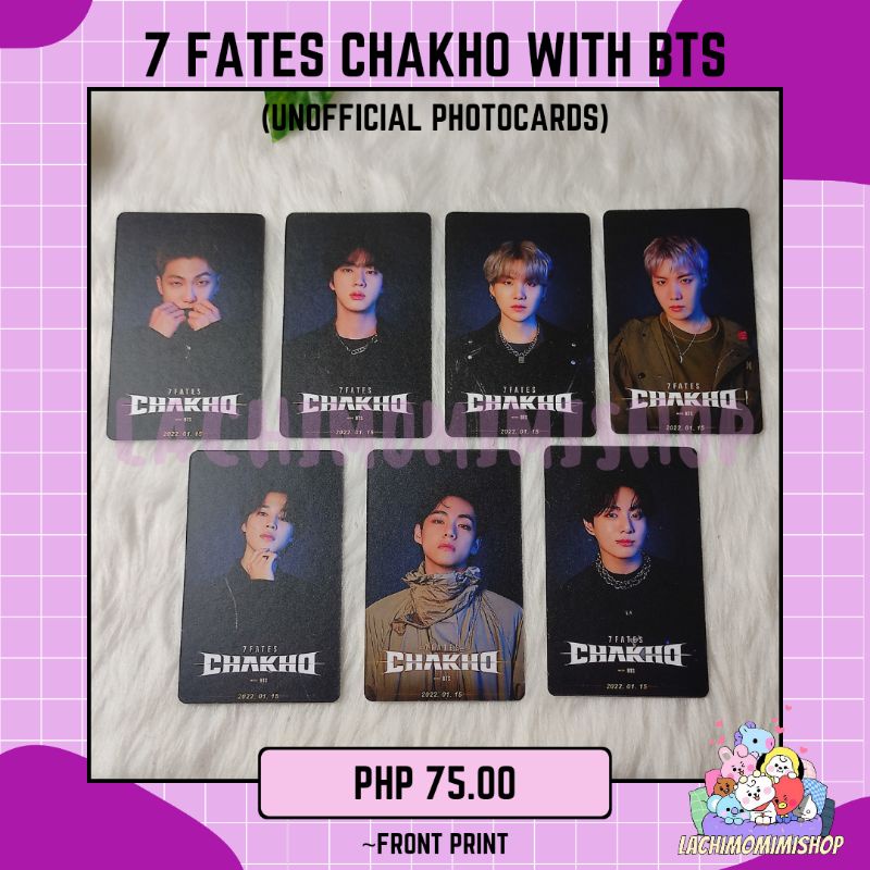 BTS - 7 Fates Chakho (Webtoon) Unofficial Photocards | Shopee Philippines