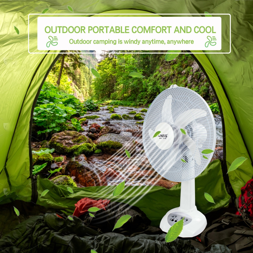 NSS solar fan 14" Rechargeable fan 5W solar panel Solar electric Fan ...