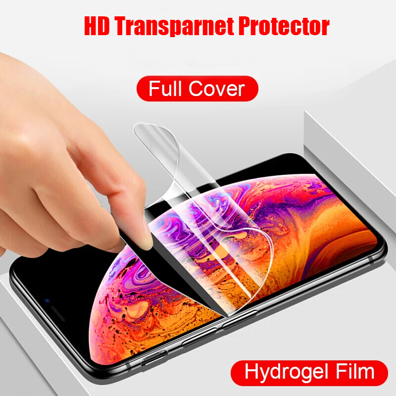 Full Cover Hydrogel Film for iPhone 12 Pro Max 12 Mini SE 2020 X XS Max ...