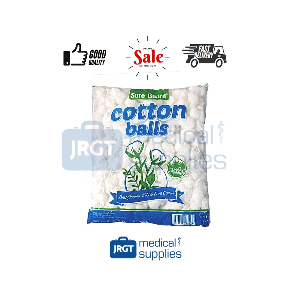 Sure Guard Cotton Balls (1 Pack - 300 Balls) | Shopee Philippines