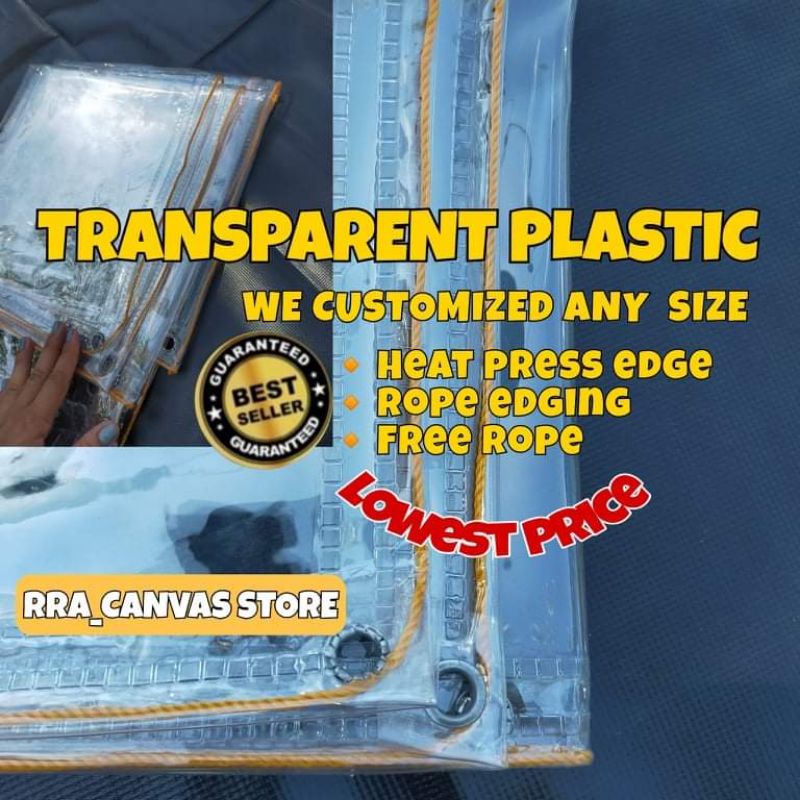 (5ft x 6ft) GAUGE 16 TRANSPARENT PLASTIC TRAPAL | Shopee Philippines