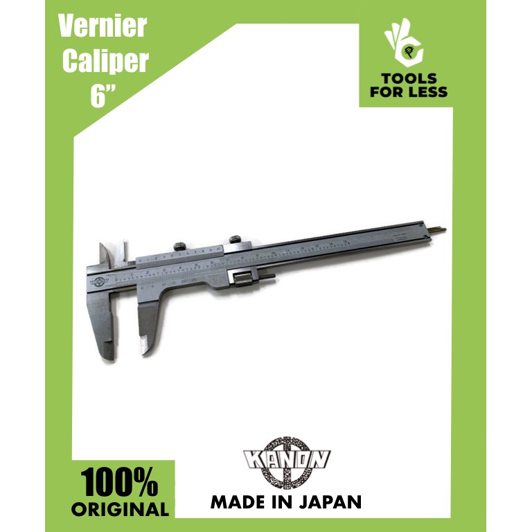 Kanon Stainless Steel Vernier Caliper 6 inches Model: PSM-150 Made in ...
