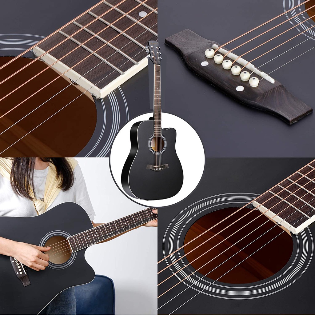 KAWES Guitar Acoustic Guitar With Free Backpack And Free String ...
