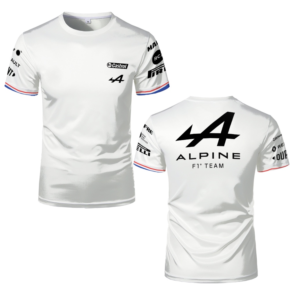 F1 Alpine T-Shirts Formula One Alonso Team Racing Car 3D Print ...