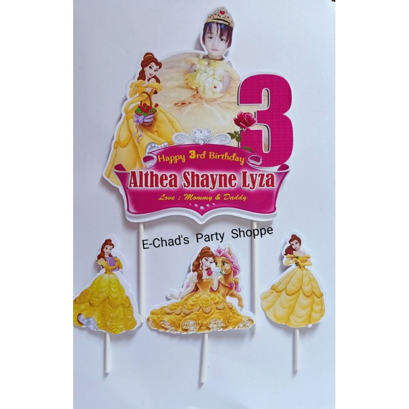 Princess Belle Cake Topper Set | Shopee Philippines