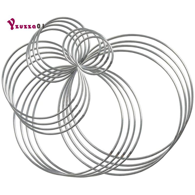 20 Pieces Metal Dream Catcher Rings Hoops Steel Craft Sier Rings for ...