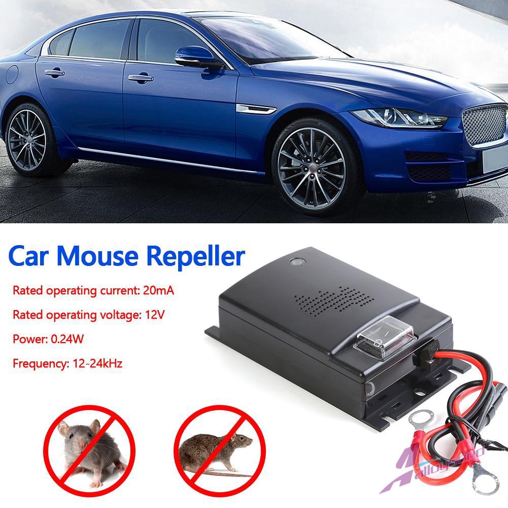 AS 12V Car Ultrasonic Mouse Repeller Engine Bay Electric Rat Mice ...