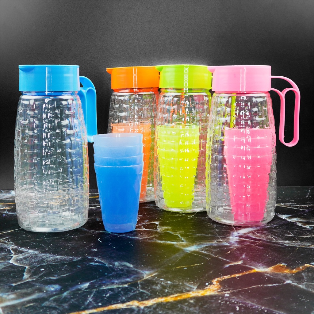 COD DVX Acrylic Pitcher Reusable Plastic Drinking Cups Baso Pitchel ...