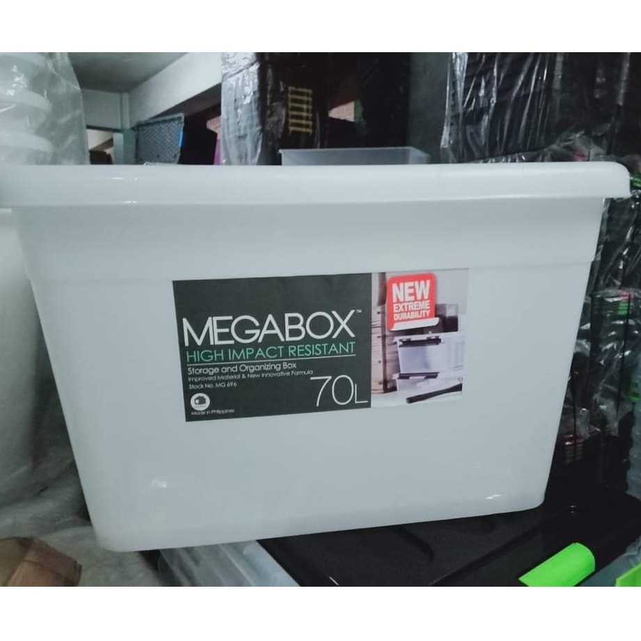 (COD ) NEW ARRIVAL MEGABOX Storage Box 70Liters (Trans Blue, Trans ...