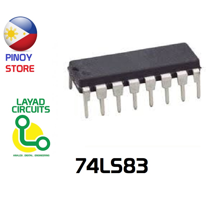 74LS83 4-BIT Binary Full Adder 7483 with fast carry | Shopee Philippines