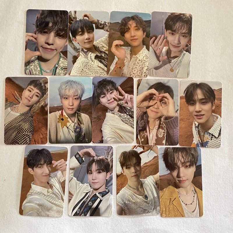 Seventeen Face the Sun Fansign Photocard Face the Sun Weverse PC (Scoups, Jeonghan, Joshua, Jun ...