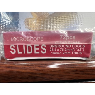 Microscope Glass Slides SAIL BRAND GROUND, UNGROUNDED, FROSTED (1 box-72pcs) | Shopee Philippines