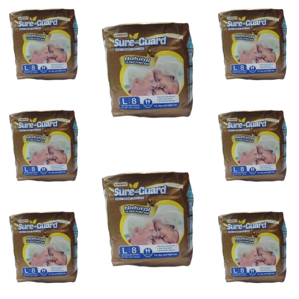 Sure-Guard Adult Diaper Pull-Ups Large 8Packs (8Pcs/Pack) | Shopee ...