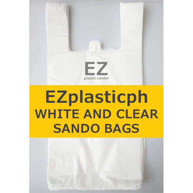 Sando Bags - White and Clear (100pcs) | EZPLASTICPH | Shopee Philippines