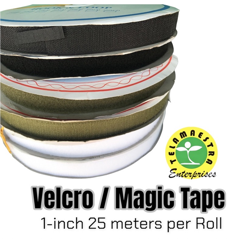 [1-Roll] Velcro Tape Hook and Loop Magic Tape 1 inch wide | Shopee ...
