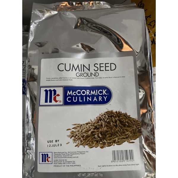 McCormick CUMIN SEED GROUND 1kg | Shopee Philippines