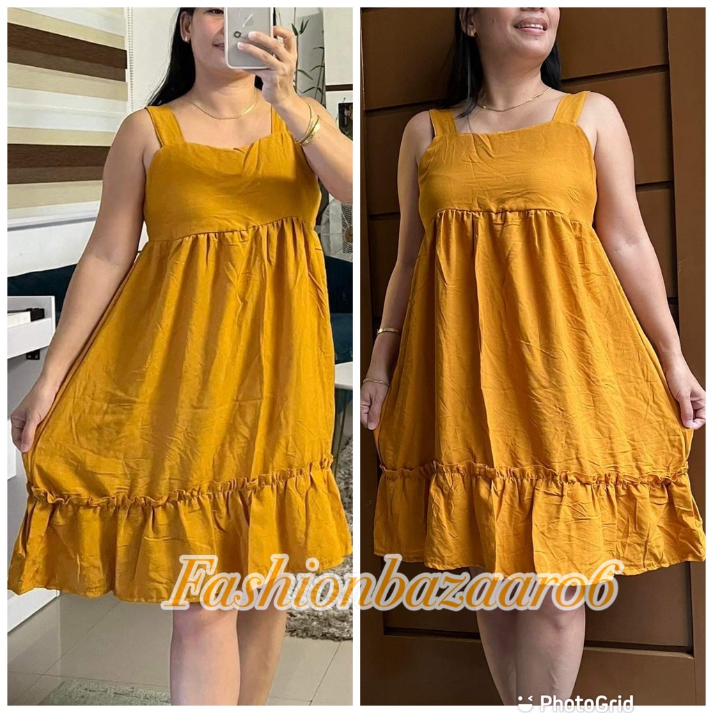 summer Sando dress Challis dress with layered fit from small to large ...