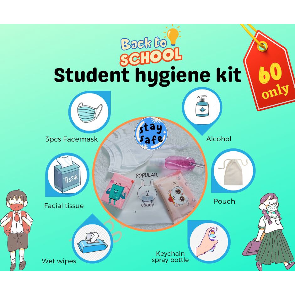 Student Hygiene Kit Pandemic Hygiene Kit Shopee Philippines