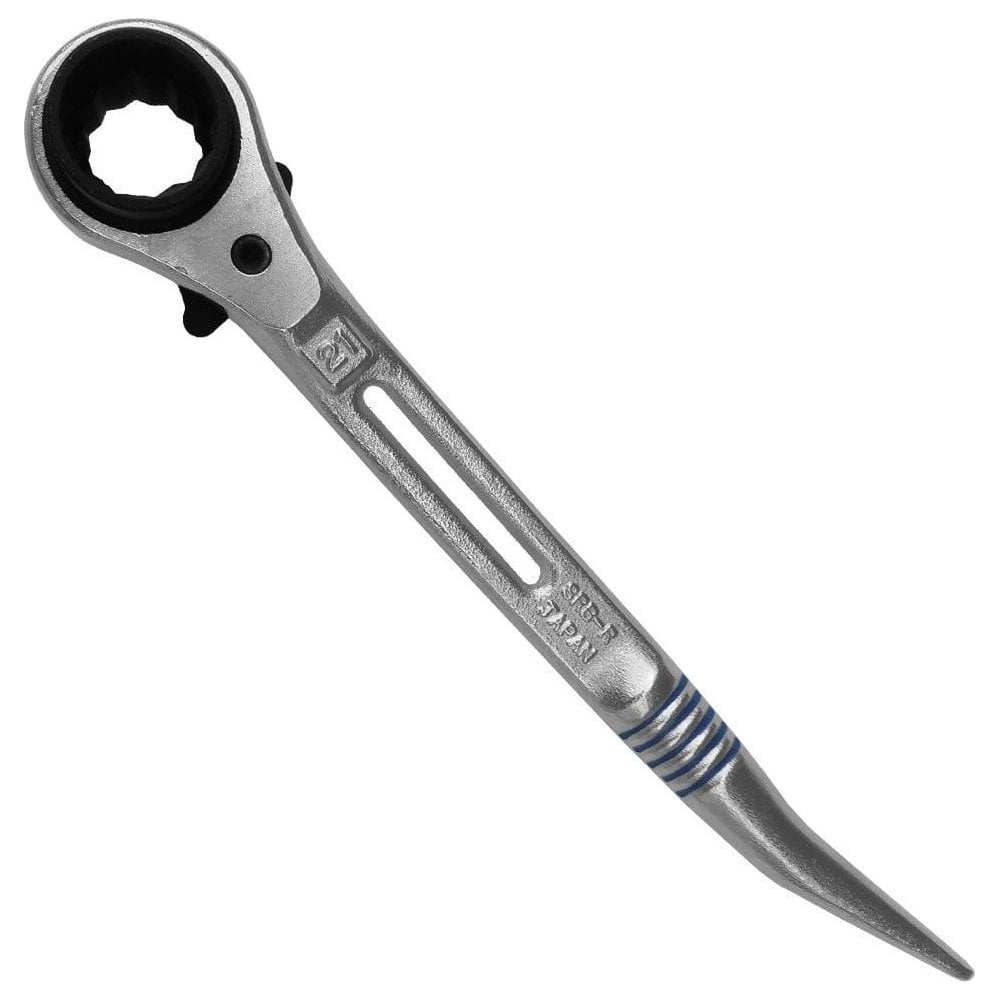 SUPERTOOL Double Size Ratchet Wrench Short type with Slide hole type ...
