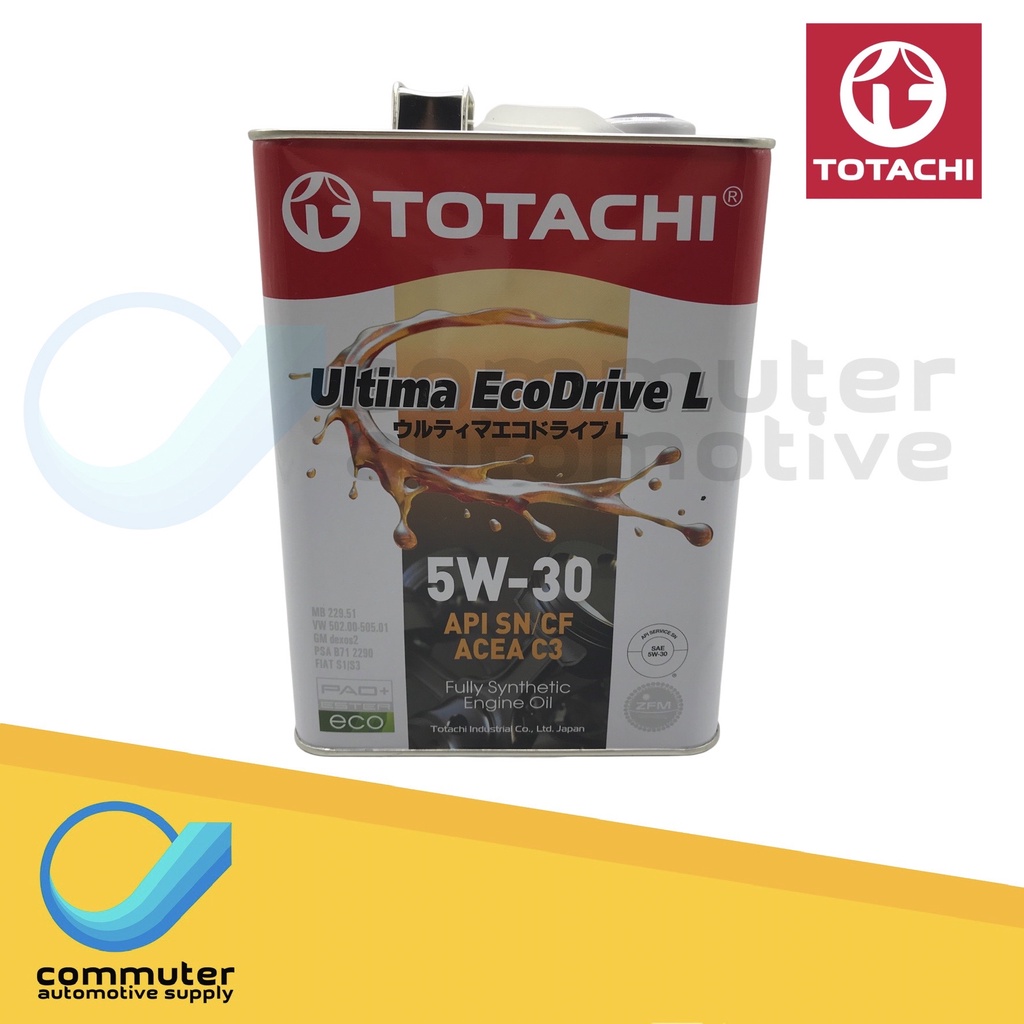 [4 LITERS] Totachi Gas or Diesel 5W30 Fully Synthetic Motor Oil ...