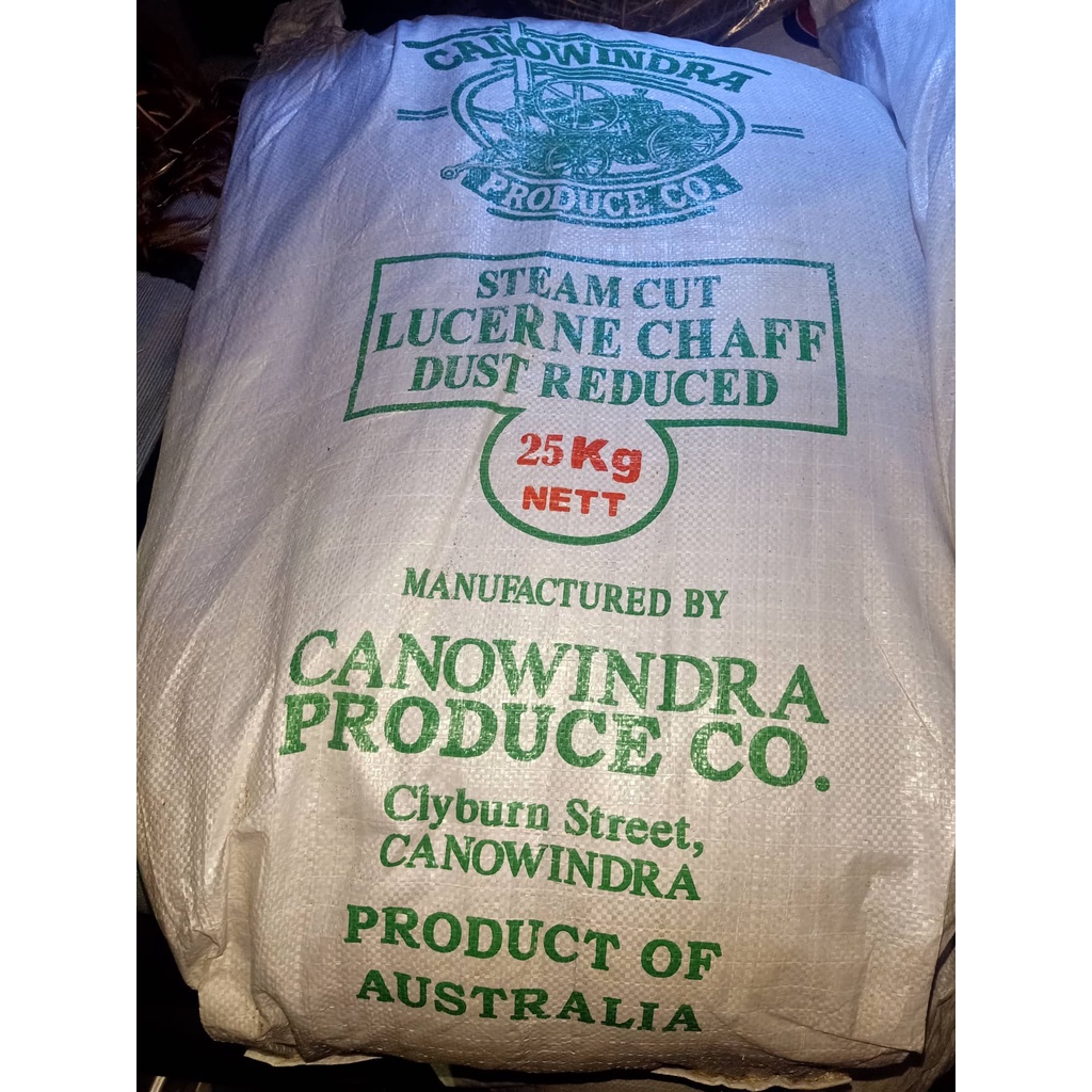 CANOWINDRA ALFALFA CHAFF for RABBIT, Goat, Guinea Pig, Hamster, Turkey ...
