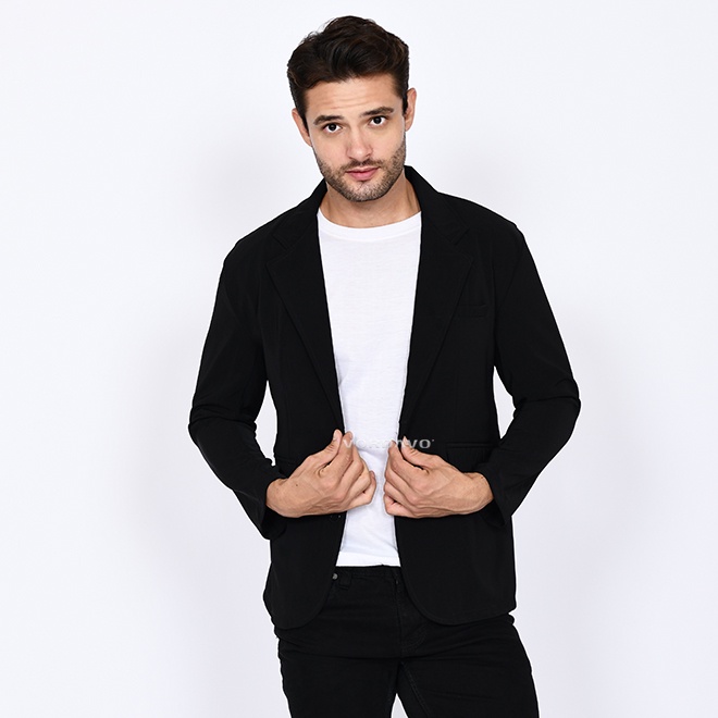Seander Full Black Semi Formal Blazer Suit | Shopee Philippines