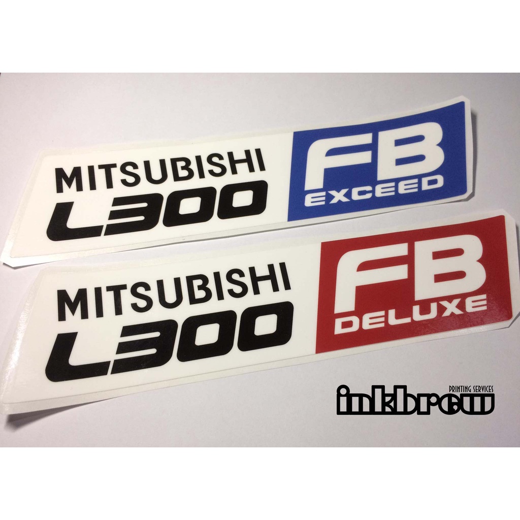 Mitsubishi L300 FB Tailgate Sticker/Decal 1 Piece | Shopee Philippines