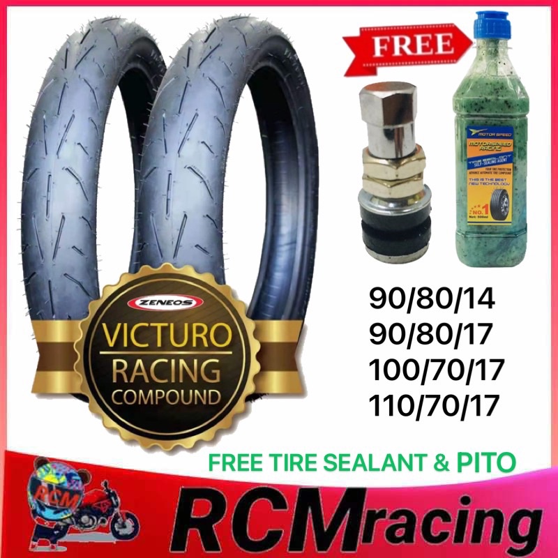 ZENEOS VICTURO RACING TIRE FOR FREE TIRE SEALANT & PITO MOTORCYCLE TIRE ...