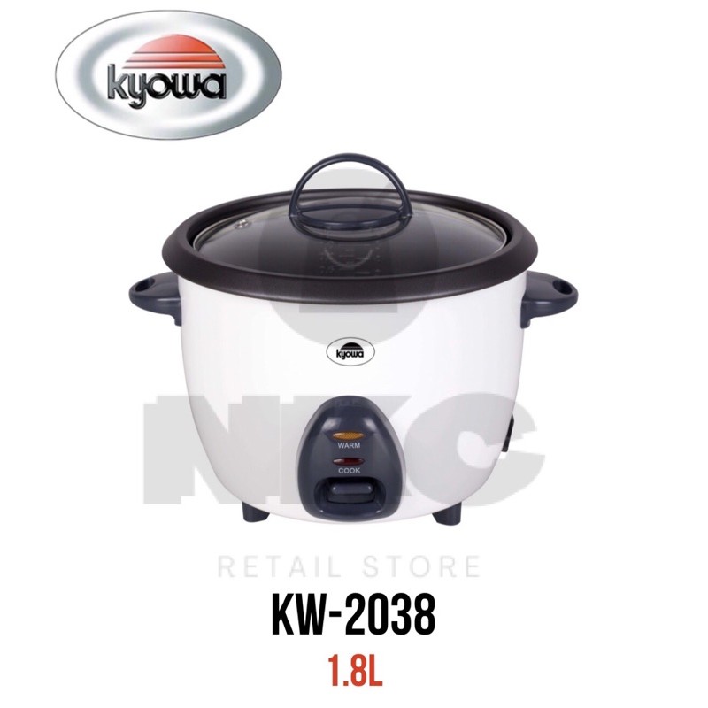 Kyowa Rice Cooker 1.8L (White) | KW-2038 | Shopee Philippines