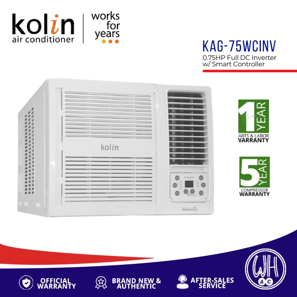 Kolin 0.75HP Window Type Inverter Quad Series Full DC Inverter with ...
