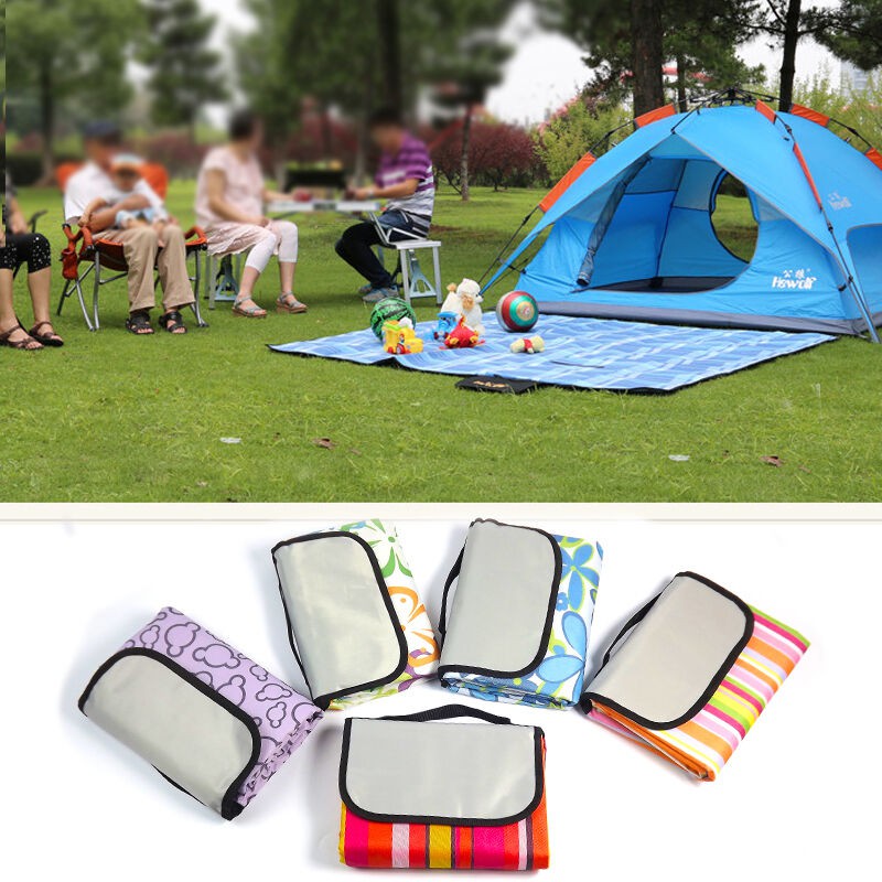 Waterproof Foldable Picnic Blanket Camping Mat Backing Picnic Rug Beach ...