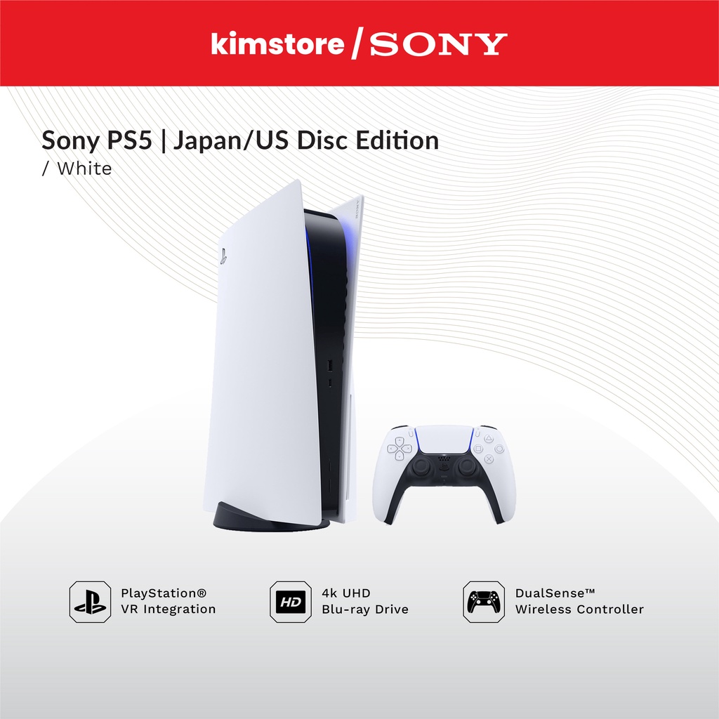 KIMSTORE Sony Playstation PS5 White (Disc Edition) | Shopee Philippines