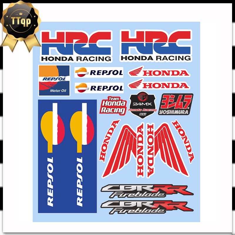 1 Set Honda Reflective Motorcycle Stickers Decals | Shopee Philippines